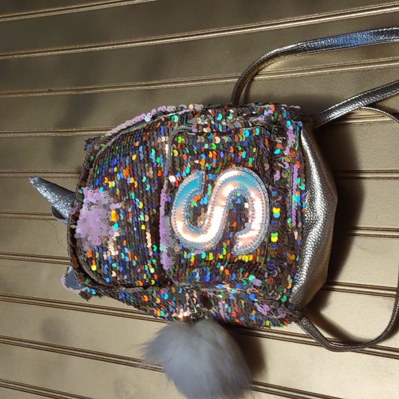 Justice | Accessories | Flip Sequin Mini Unicorn Backpack Letter S ...
